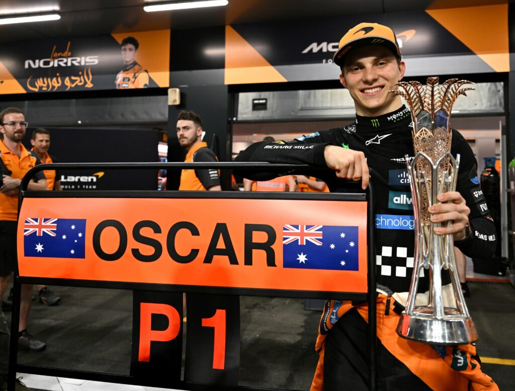 Oscar Piastri takes the lead in the championship – but not his eye off ...